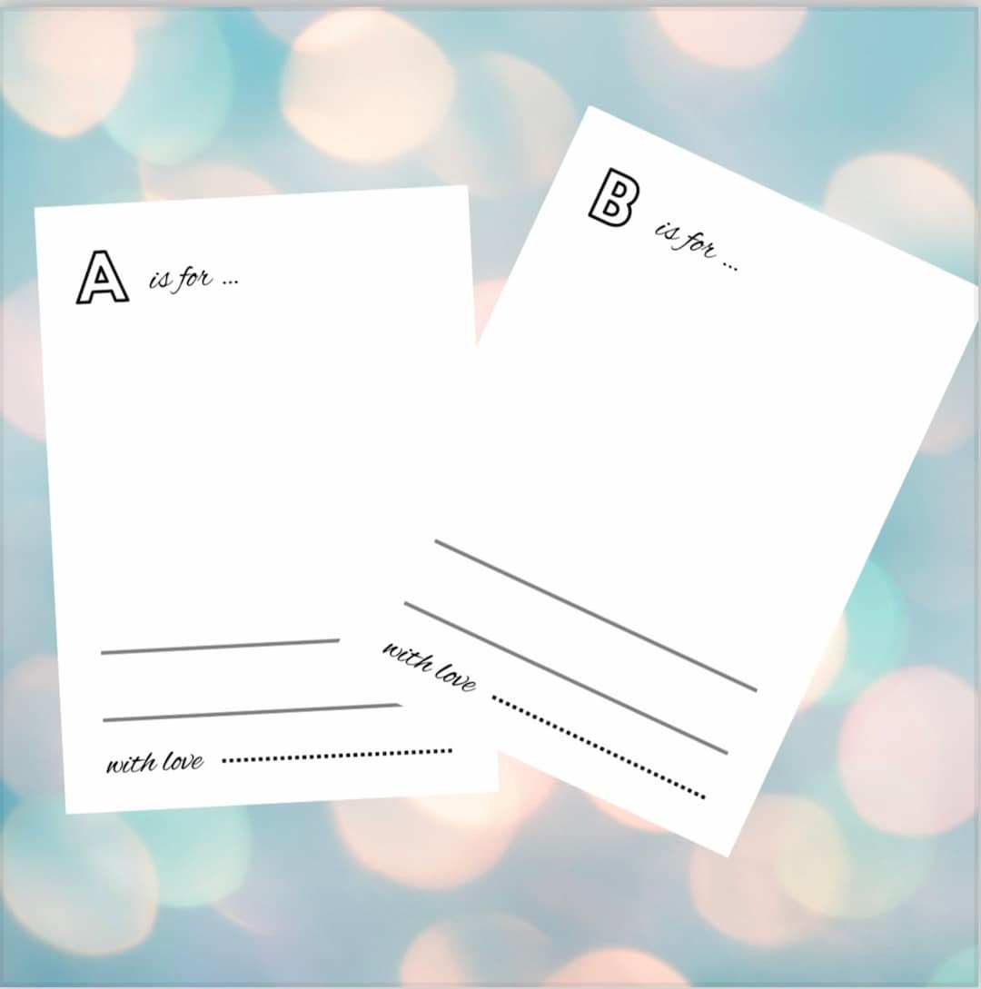 Blank Alphabet Book, Baby's First ABC Book, Baby's First Alphabet Book ...