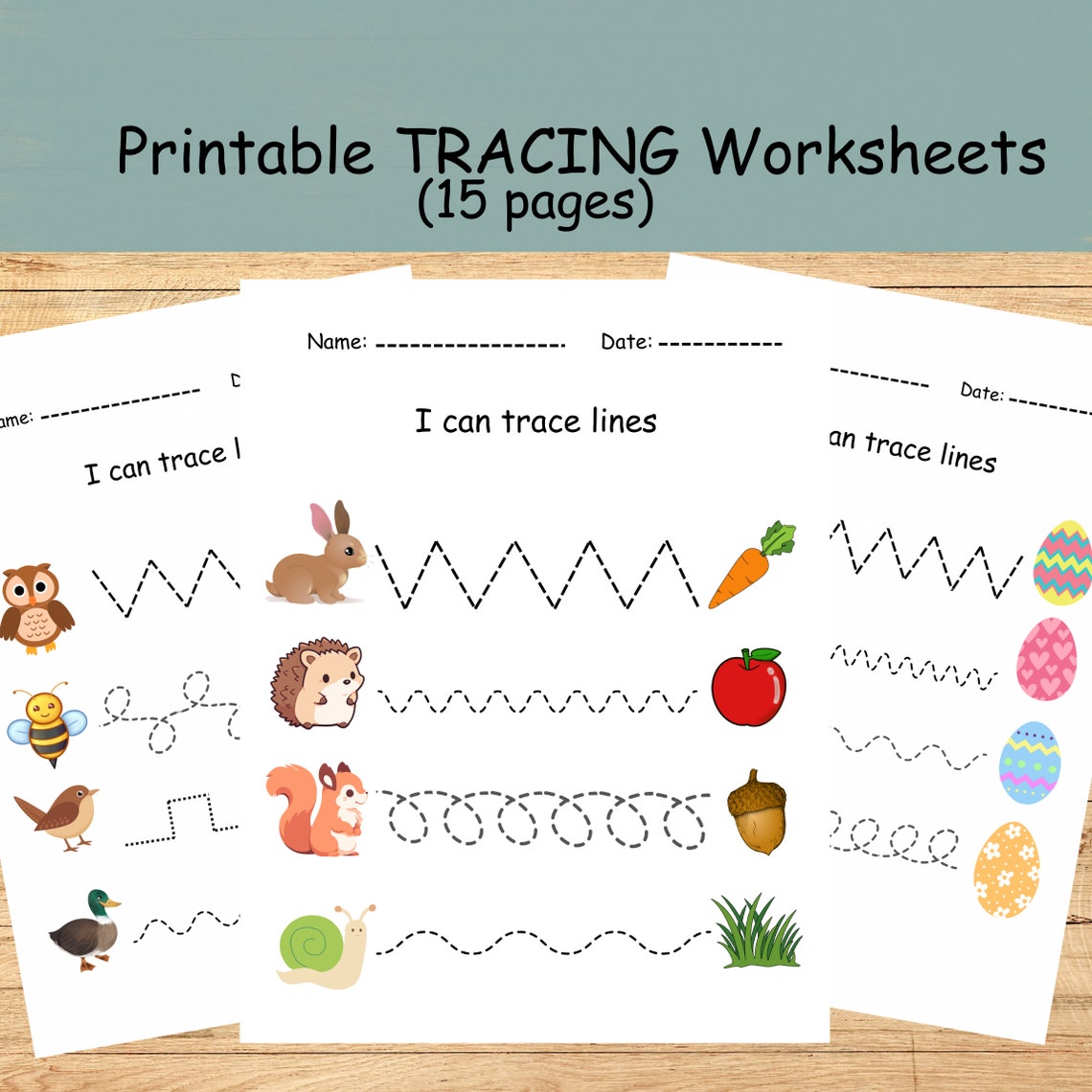 Preschool Line Tracing Worksheets,lines Trace Page Printable,busy Book ...