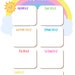 Rainbow Kids Weekly Planner: Homeschool Organizer (digital Download) - Etsy