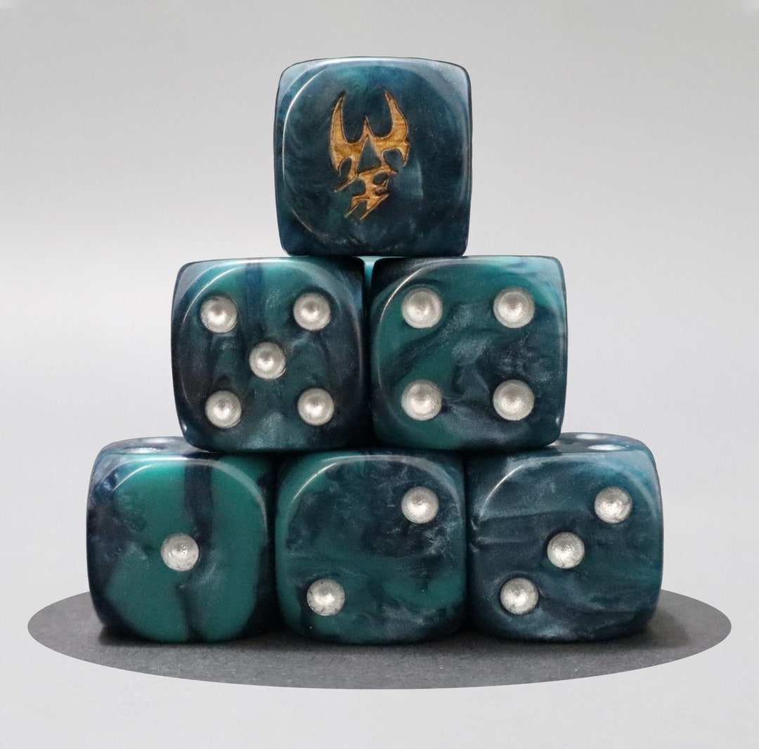 D6 Dice Dark Space Elves Army, Elves Dice, Dark Elfs Dice, Void Corsair ...