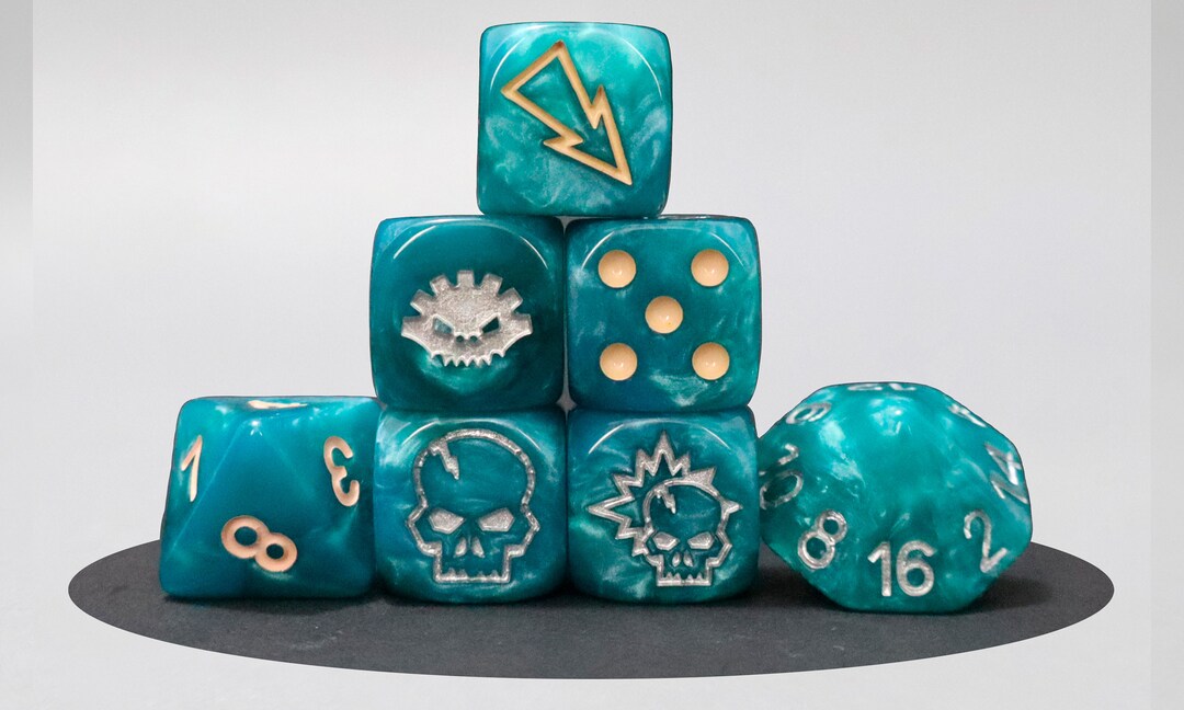 Dice Set Lizardmen, Scale Folks, Blood Football , Blood Bowl, Lizard ...