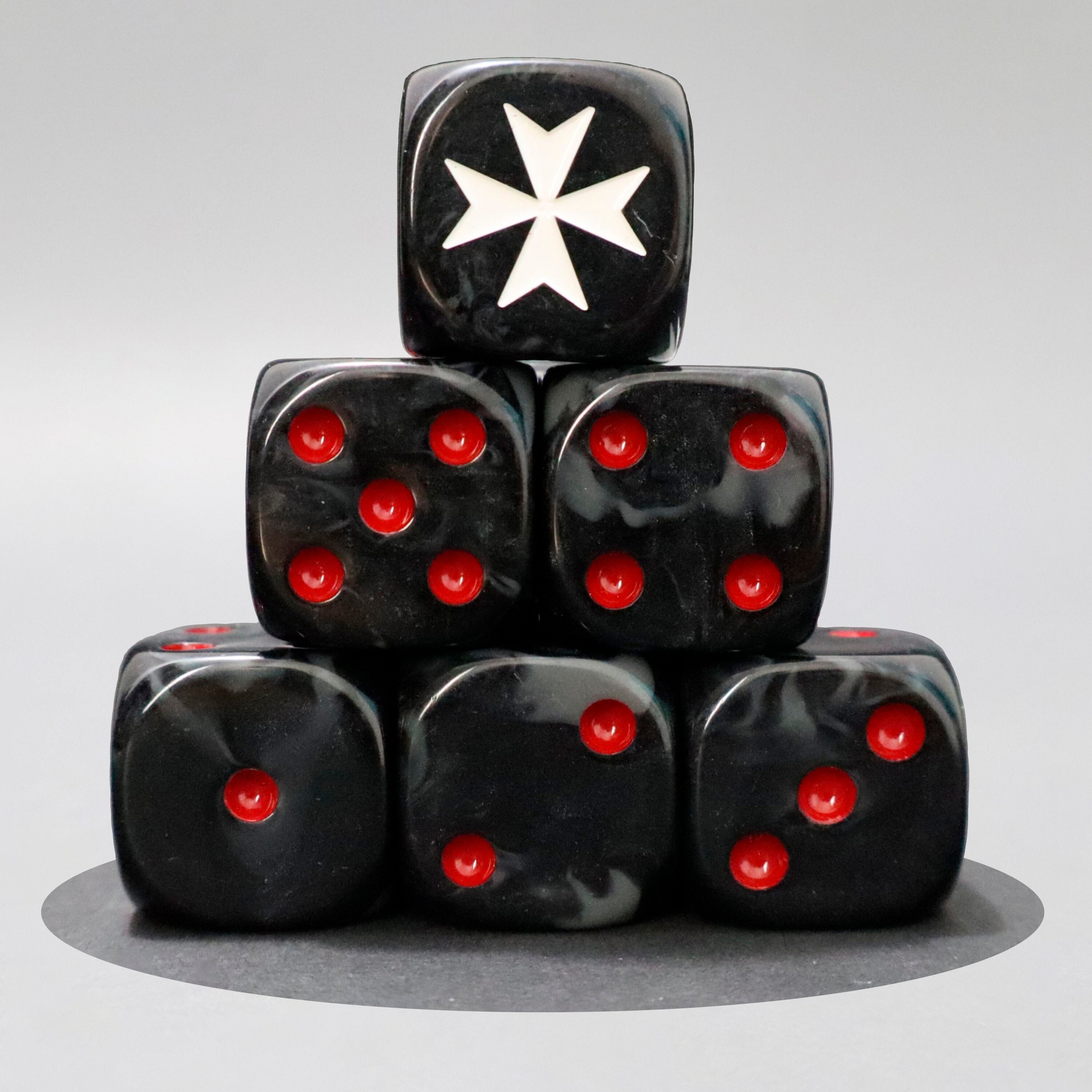 D6 Dice Black Templars Army , Templars Dice, Black Knights, Table Top ...