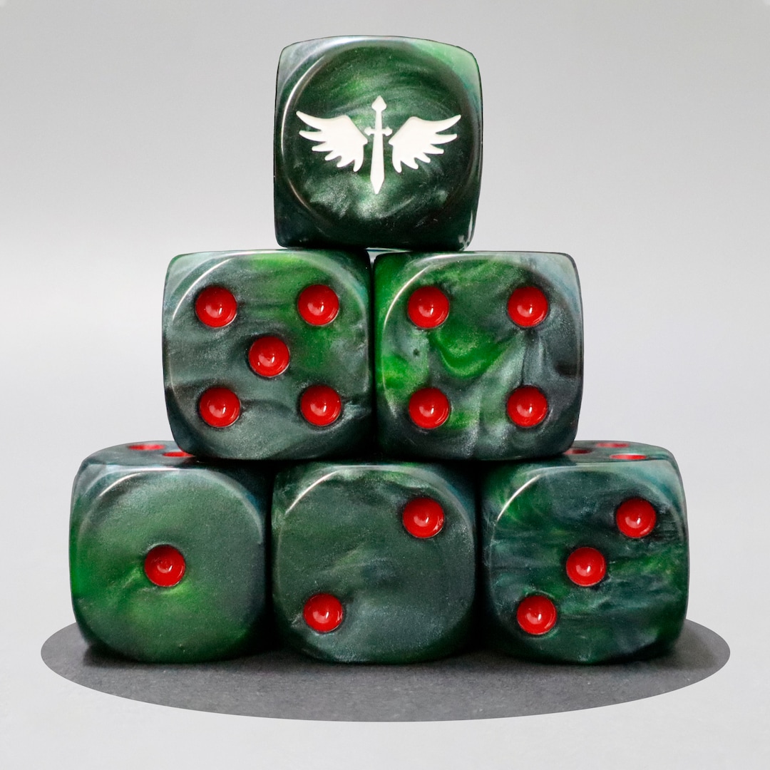 D6 Dice Dark Angels Army, Lion Knights, Angels Dice, Dark Dice Angels ...