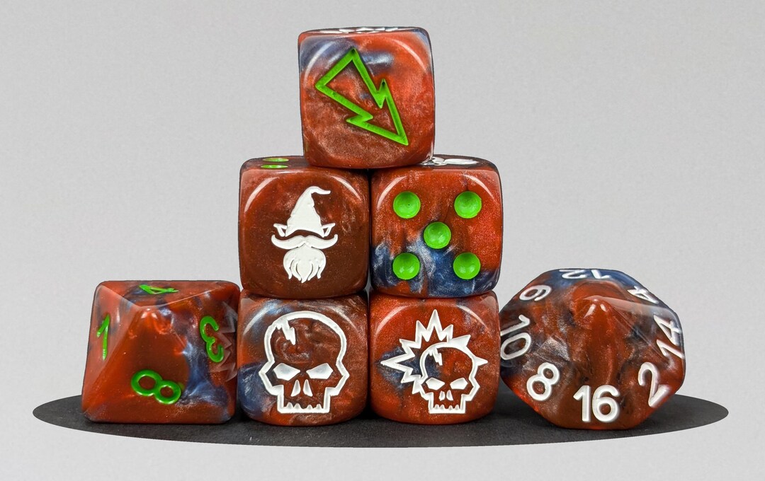 Dice Set Gnome, Table Top Dices, Wargames Dices, Skirmish Dices, Rol ...