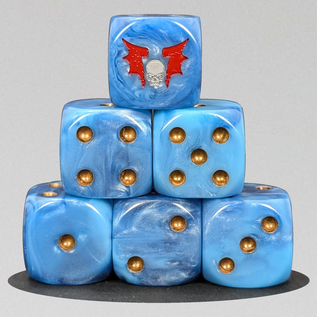 D6 Dice Bat Army, Lords of the Knights, Tactical Dark Knights Dice ...