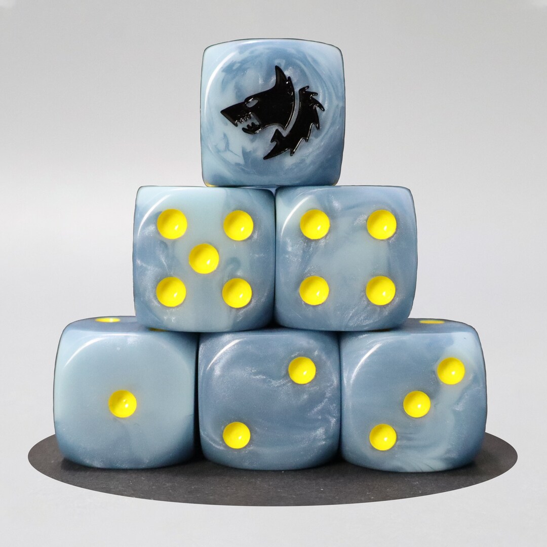 D6 Dice Wolf Army , Space Dice Wolves, Half Wolf Dice, Wolves Dice ...