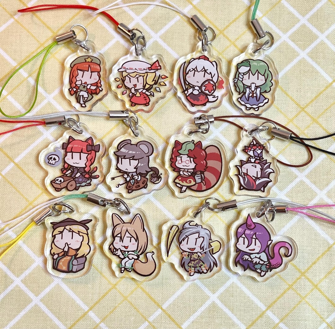 Touhou Project Phone Charms Vol.3 - Double Sided, 12 Variations, 1 In ...