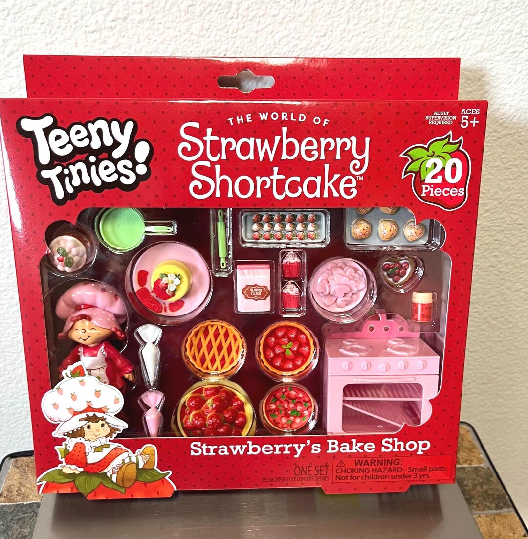 Strawberry Shortcake Toy Playset 20pcs Bake Shop by Tennie Tinnies - Etsy