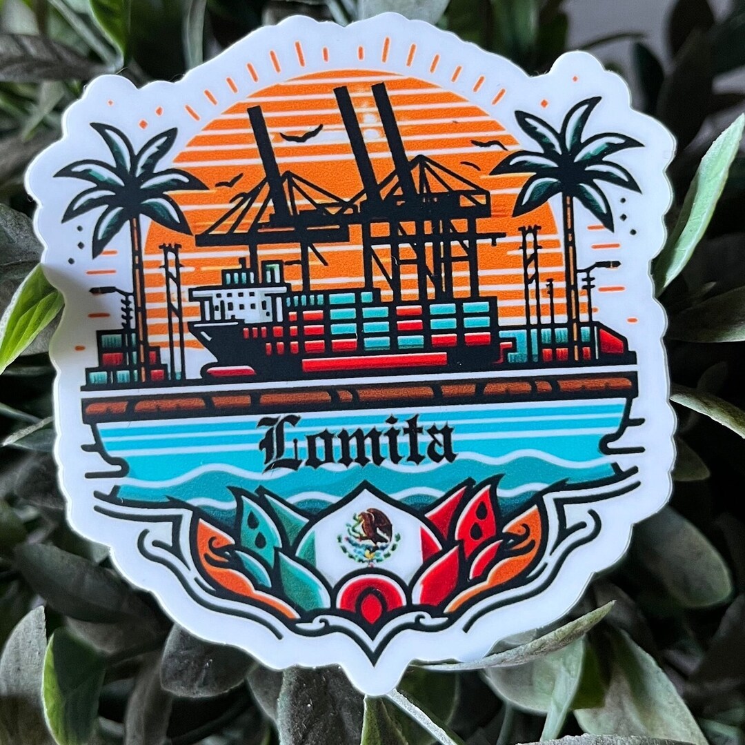 Stickers Lomita West Coast Heritage Logo Design Cut-out Sticker Lap Top ...