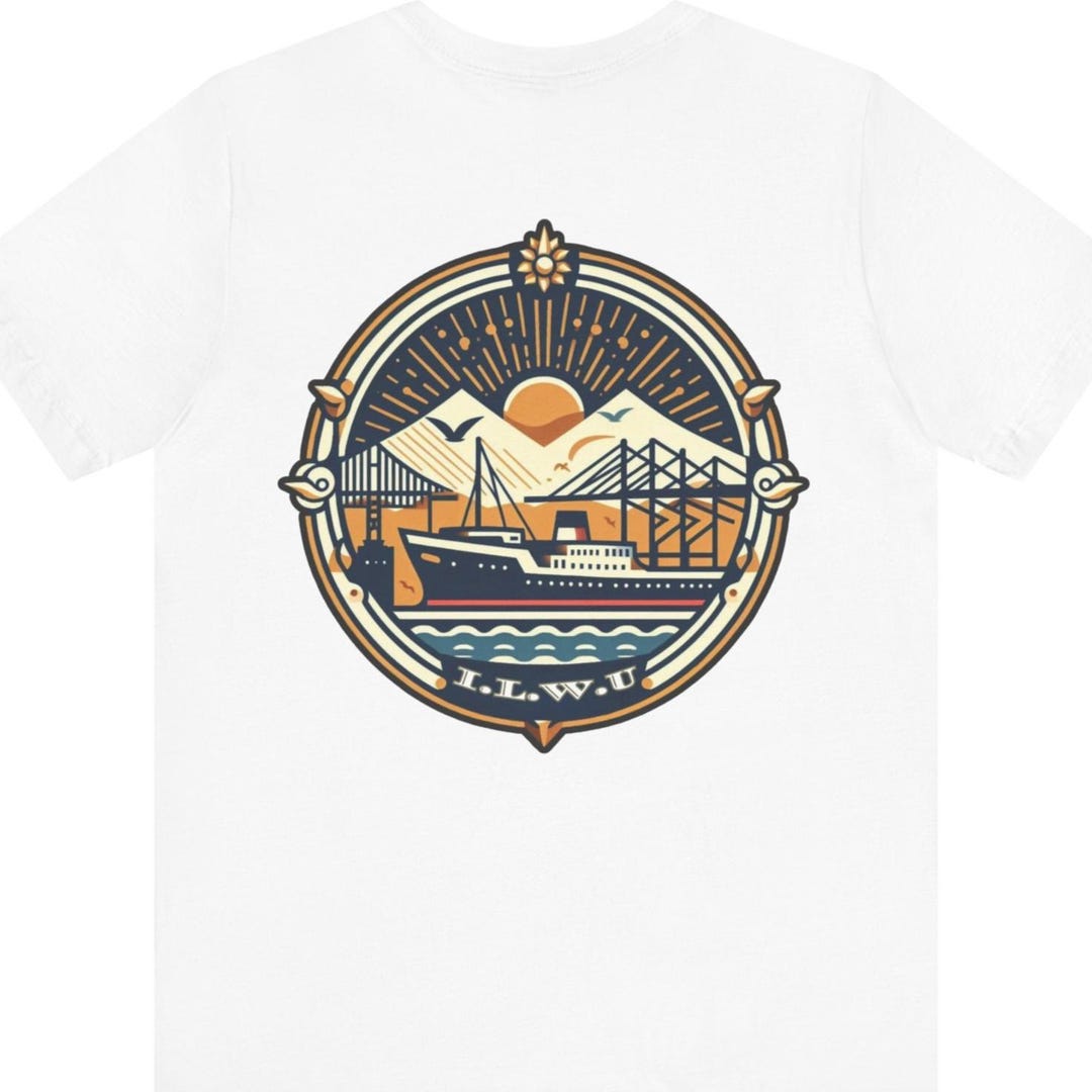 ILWU Harbor Coast WCH Unisex Jersey Short Sleeve Tee - Etsy