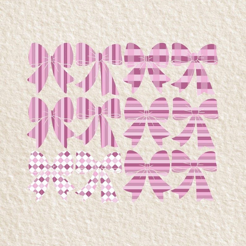 Seamless Pattern Bundle Set, Shades of Pink, Purple Color, PNG File - Etsy