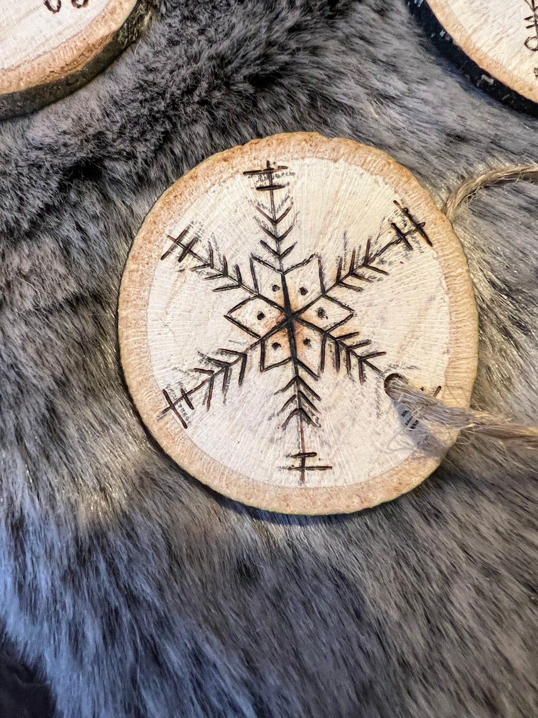 Pyrography Christmas Tree Decorations - Etsy