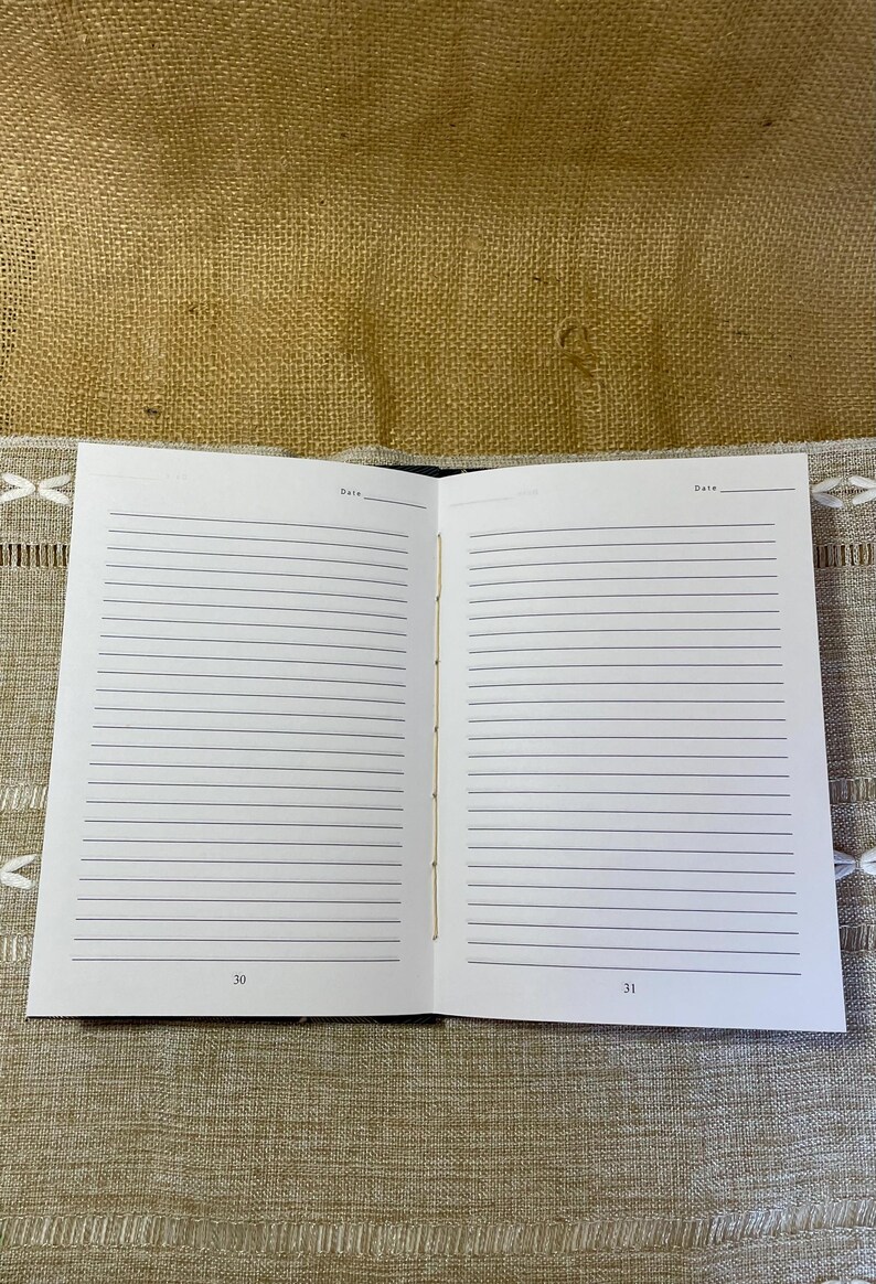 Handmade Coptic Stitch Journal/notebook - 200 Pages Lined & Numbered - Etsy