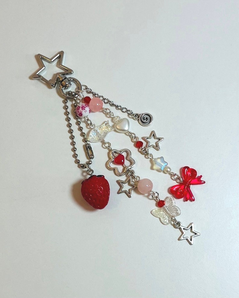 Red Coquette Aesthetic Keychain - Etsy UK