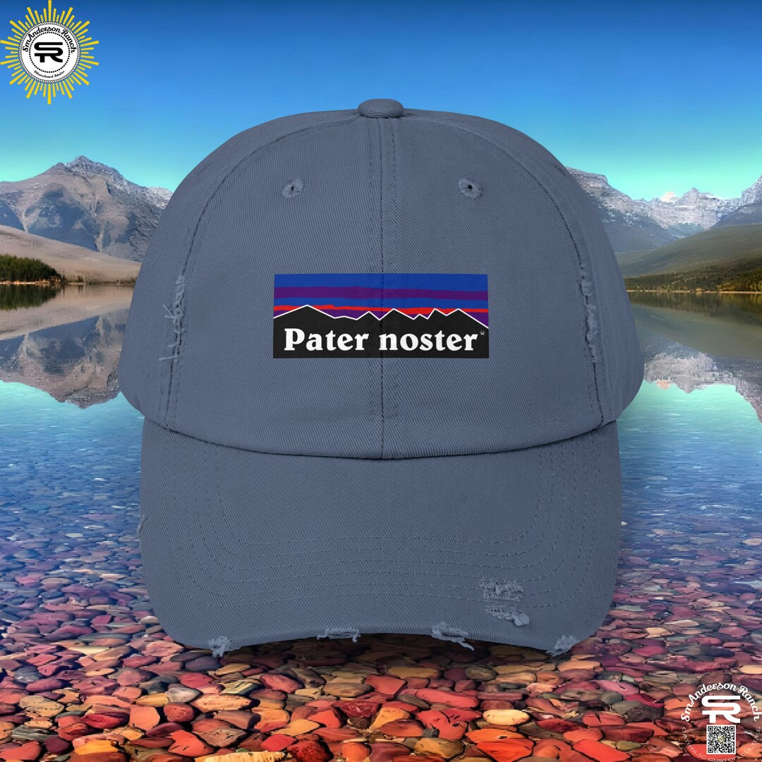 Pater Noster, Our Father in Latin, Distressed Cap, SR Traditional ...