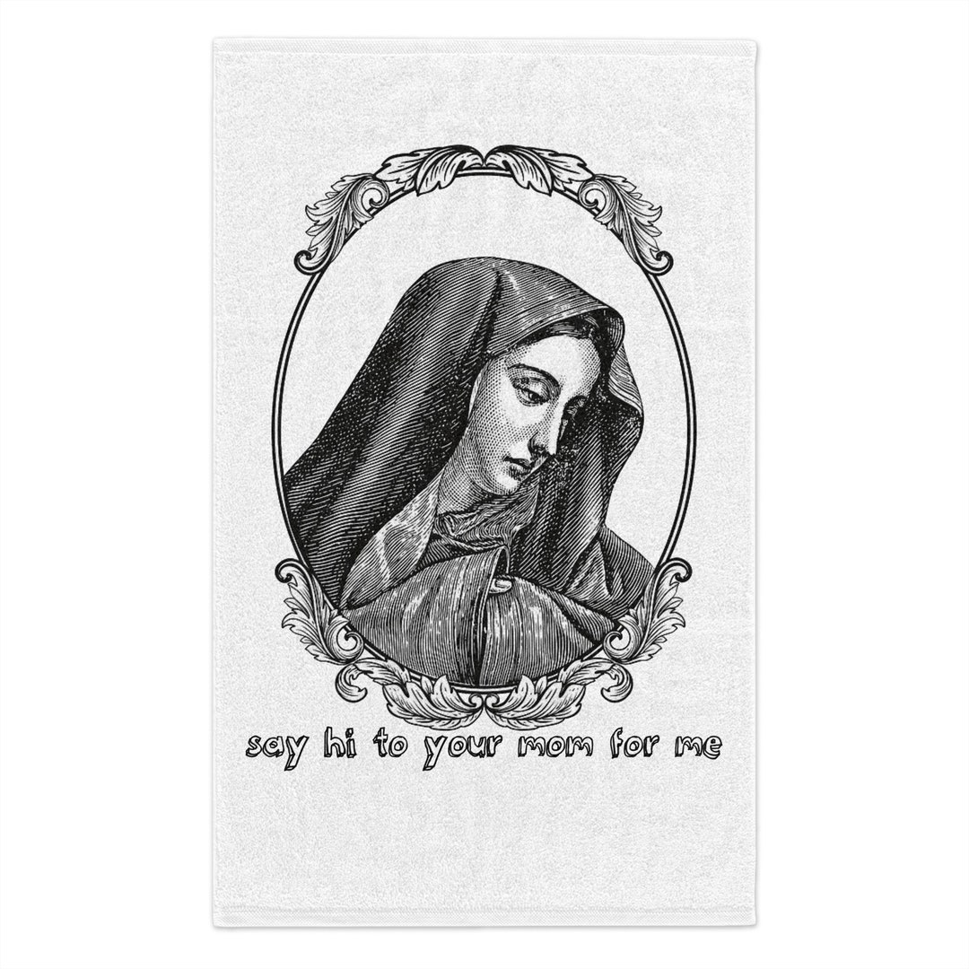 Mother Mary Gym Towel: Catholic Christian Religious Gift (11x18) - Etsy