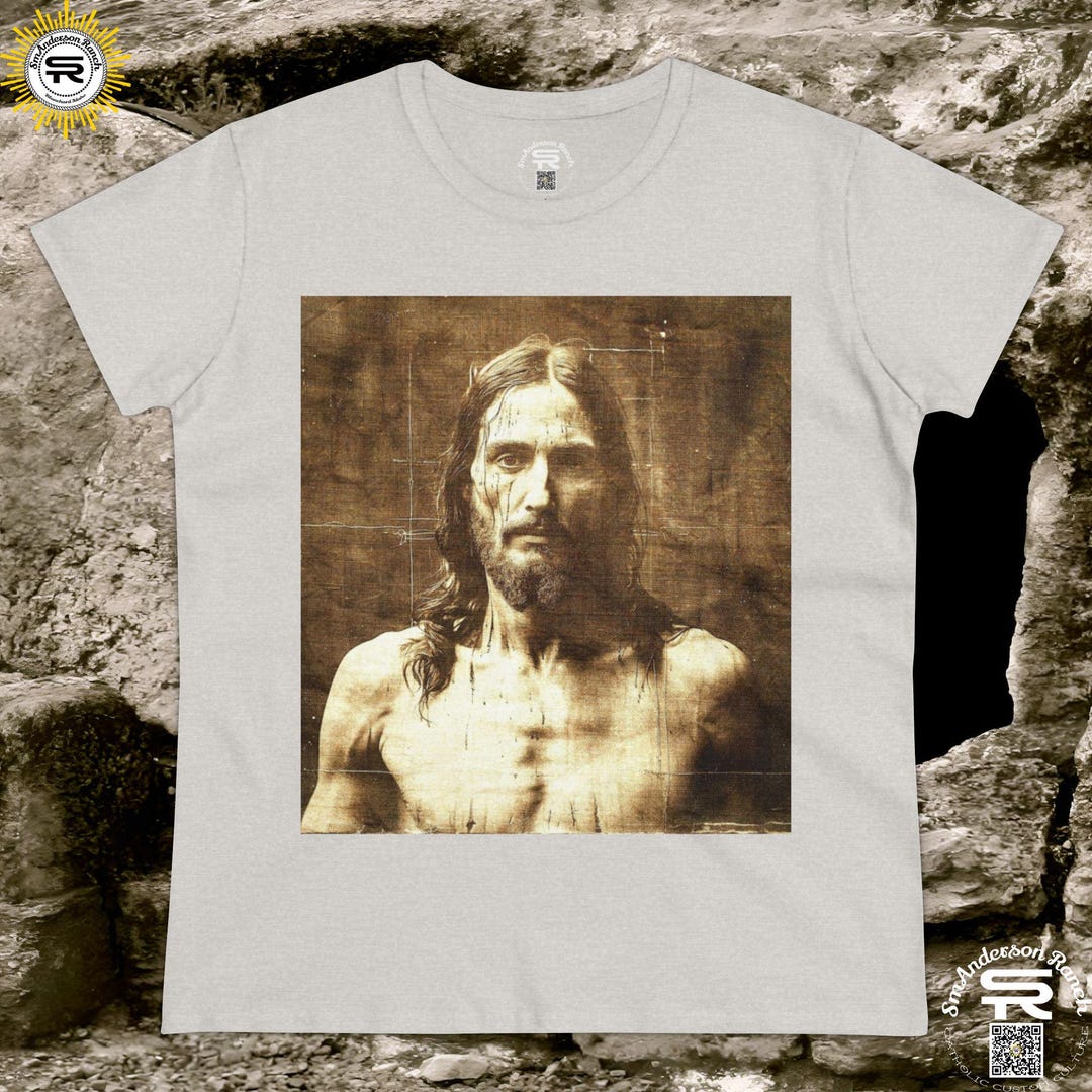 Women's AI Face of Christ, Shroud of Turin, SR Traditional Orthodox ...