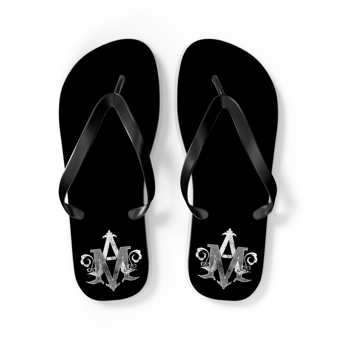 Mary Auspice Catholic Flip Flops - Christian Summer Slides - Etsy