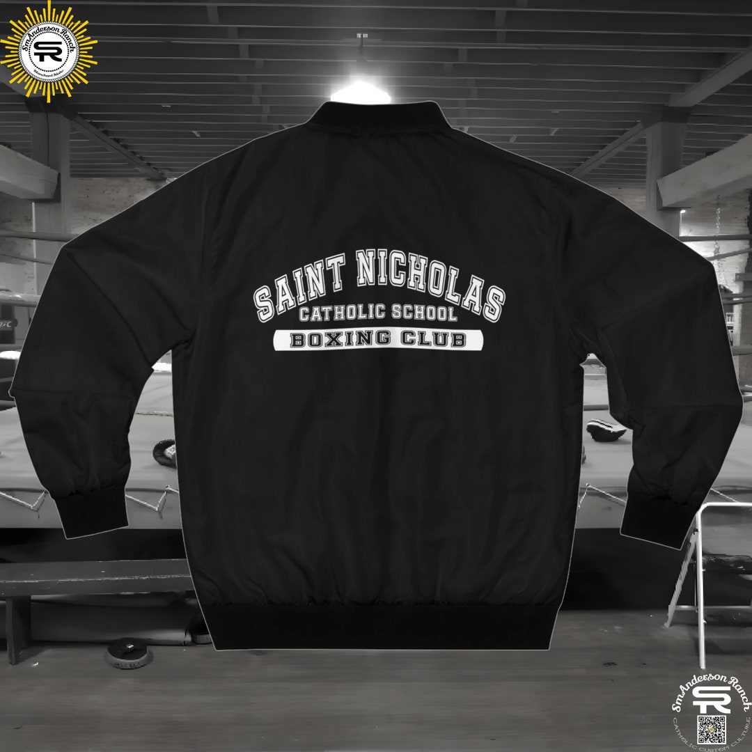 St Nicholas Catholic School Boxing Club Men's Bomber Jacket: Christian ...