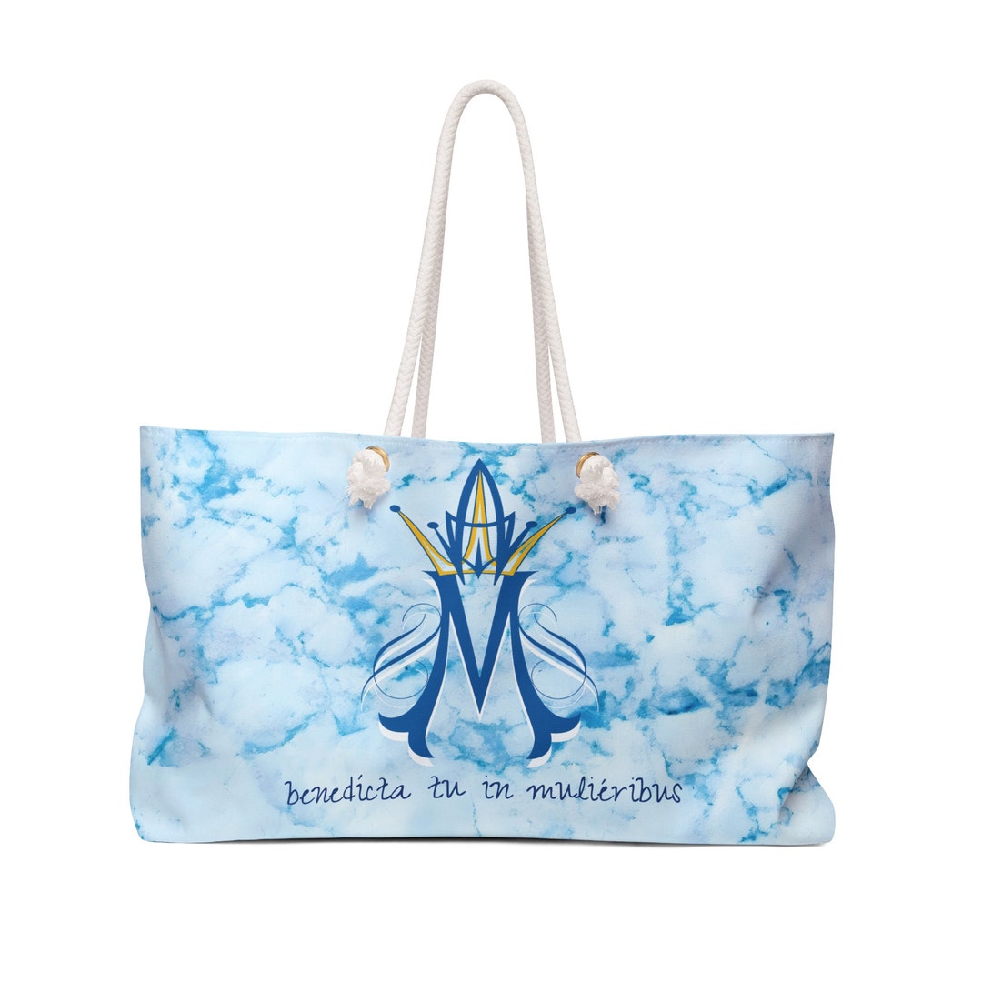 Catholic Weekender Bag: Blessed Art Latin Tote, Religious Gift - Etsy