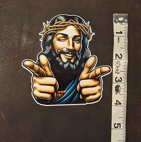 Jesus Winking And Pointing