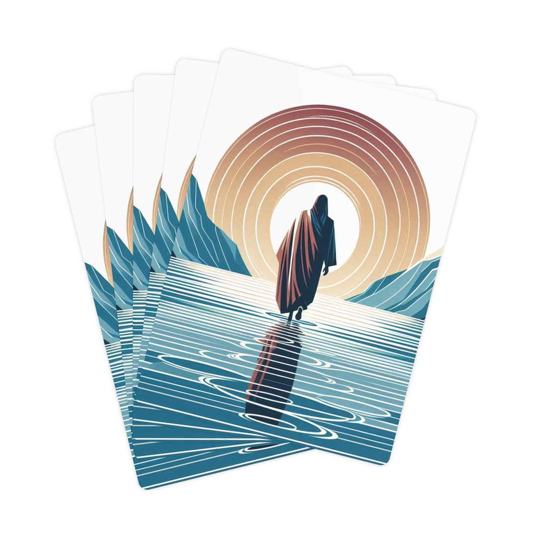 Jesus Walking on Water Playing Cards, SR Traditional Orthodox Catholic ...