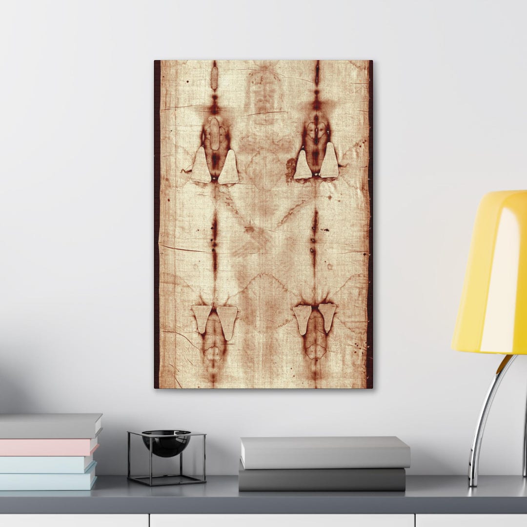 Canvas Shroud of Turin, Jesus Burial Cloth, SR Traditional Catholic ...