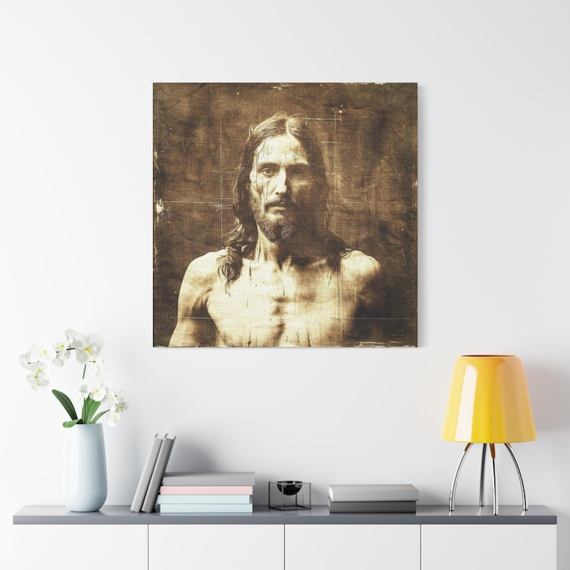 Jesus Shroud Icon - Etsy
