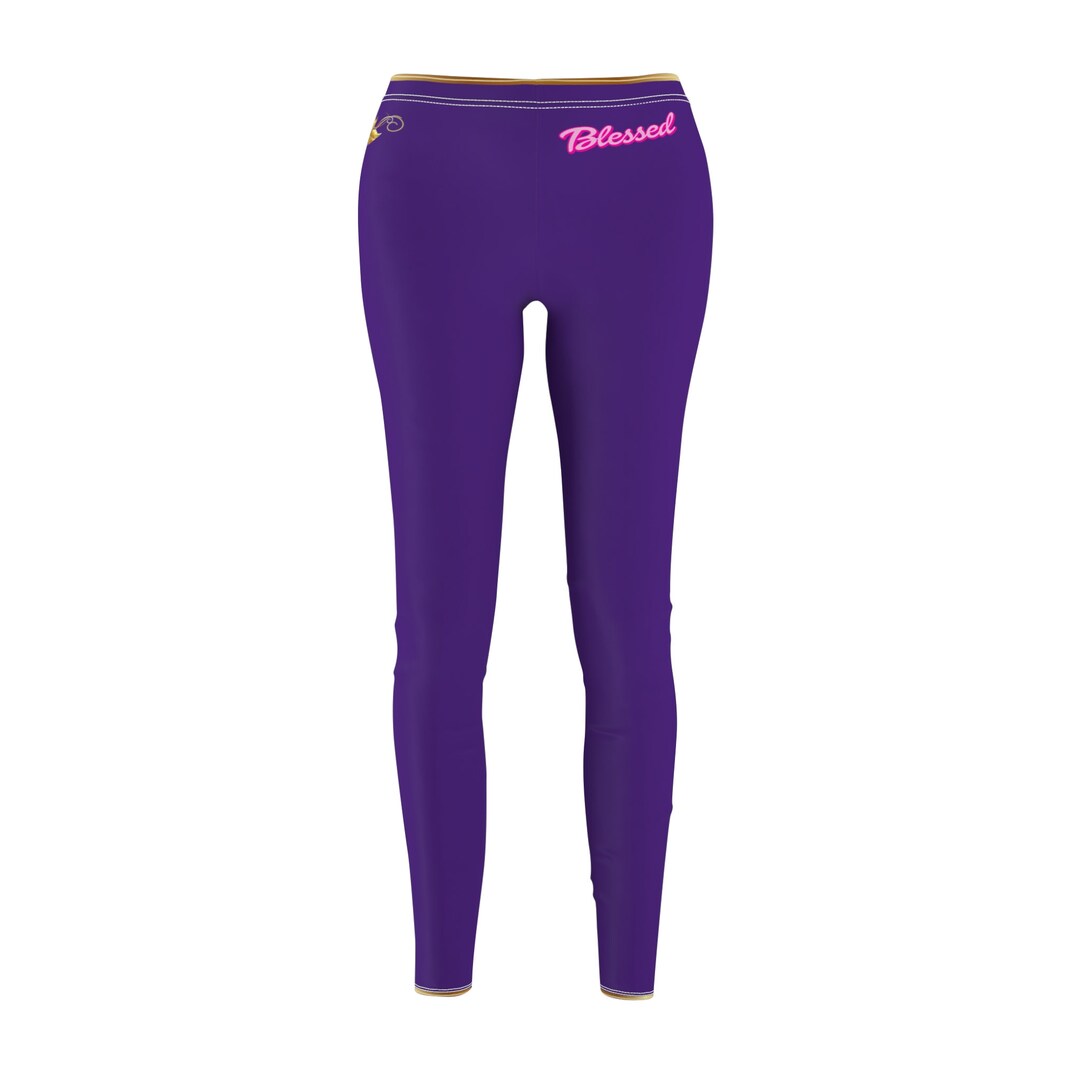Blessed SR Liturgical Purple With Gold Trim Women's Leggings ...