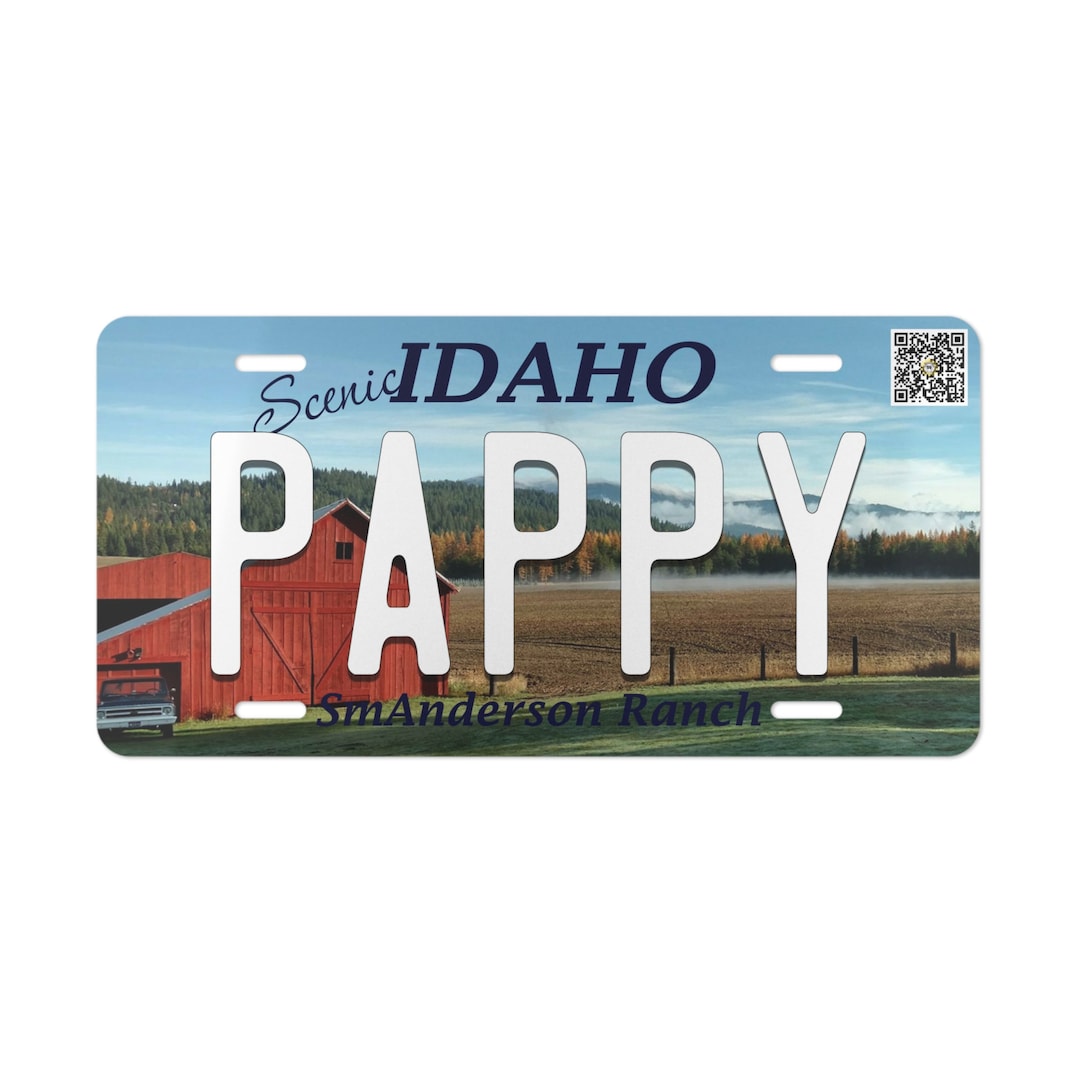 PAPPY Idaho SR Vanity Automobile License Plate, Collectors License ...