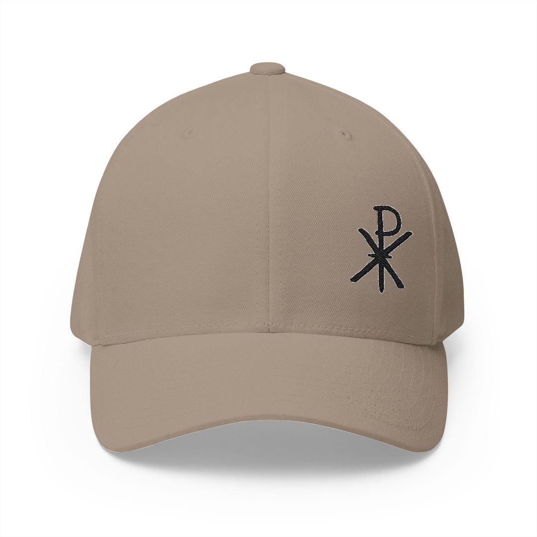 Embroidered Chi Rho Flex Fit SR Catholic Christian Religious Closed ...