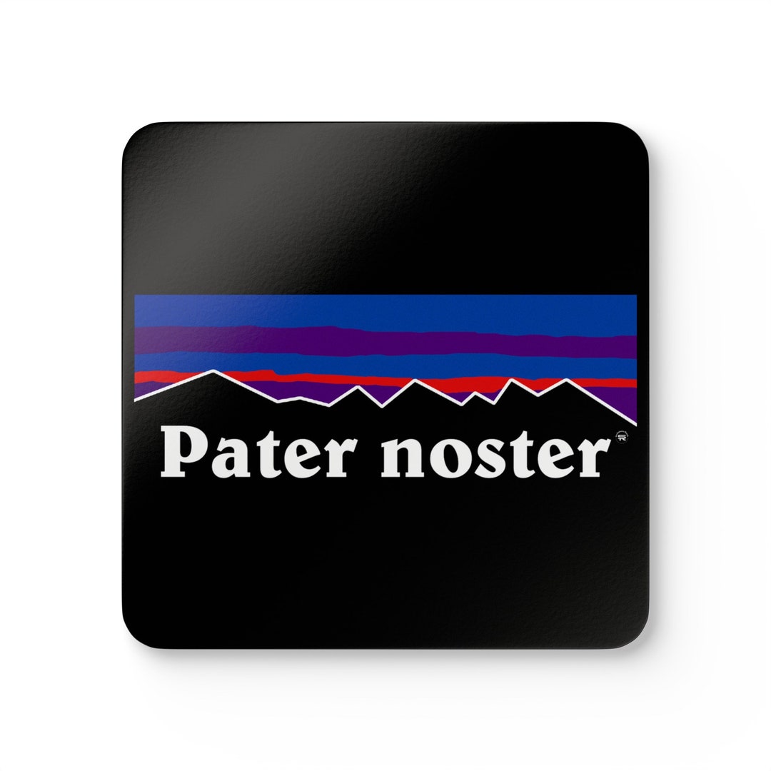 Pater Noster Latin Coaster Set: Catholic Christian Corkwood Coasters - Etsy