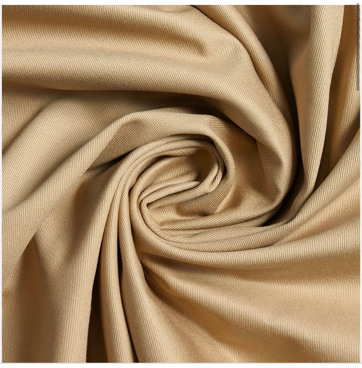 2 Yds for 40 Dollars, 100% Wool Italian (gabardine) - M.camel Color ...