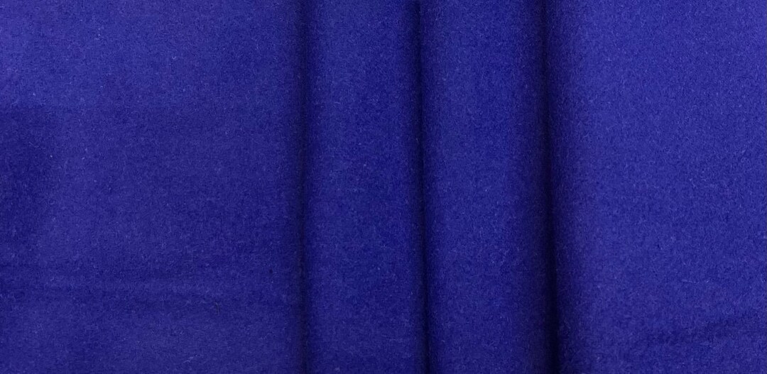 Real Wool (coating) Italian Fabric - Royal Blue Color, Used for Winter ...