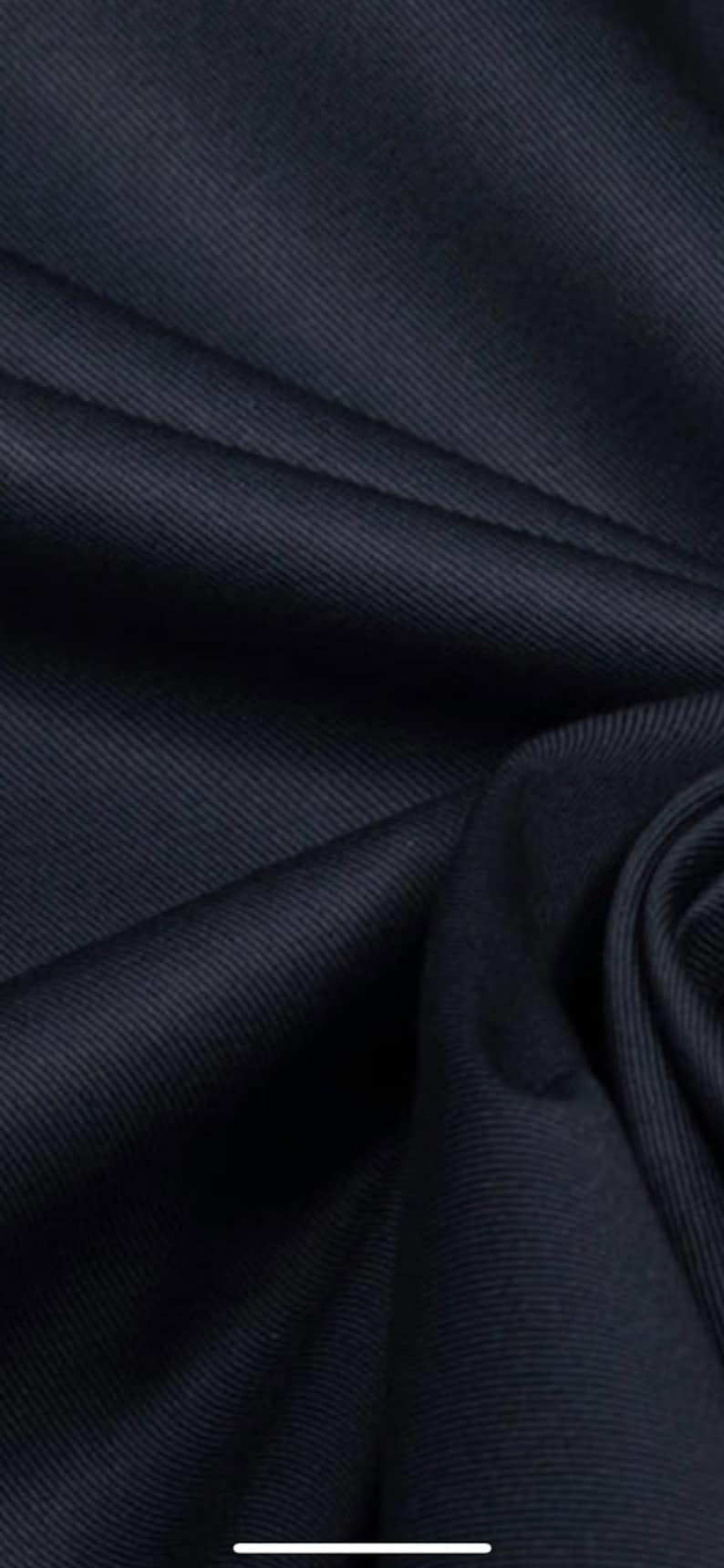 Real Wool (cavalry Twill) Suiting Fabric Navy Blue Color Wool Washable ...