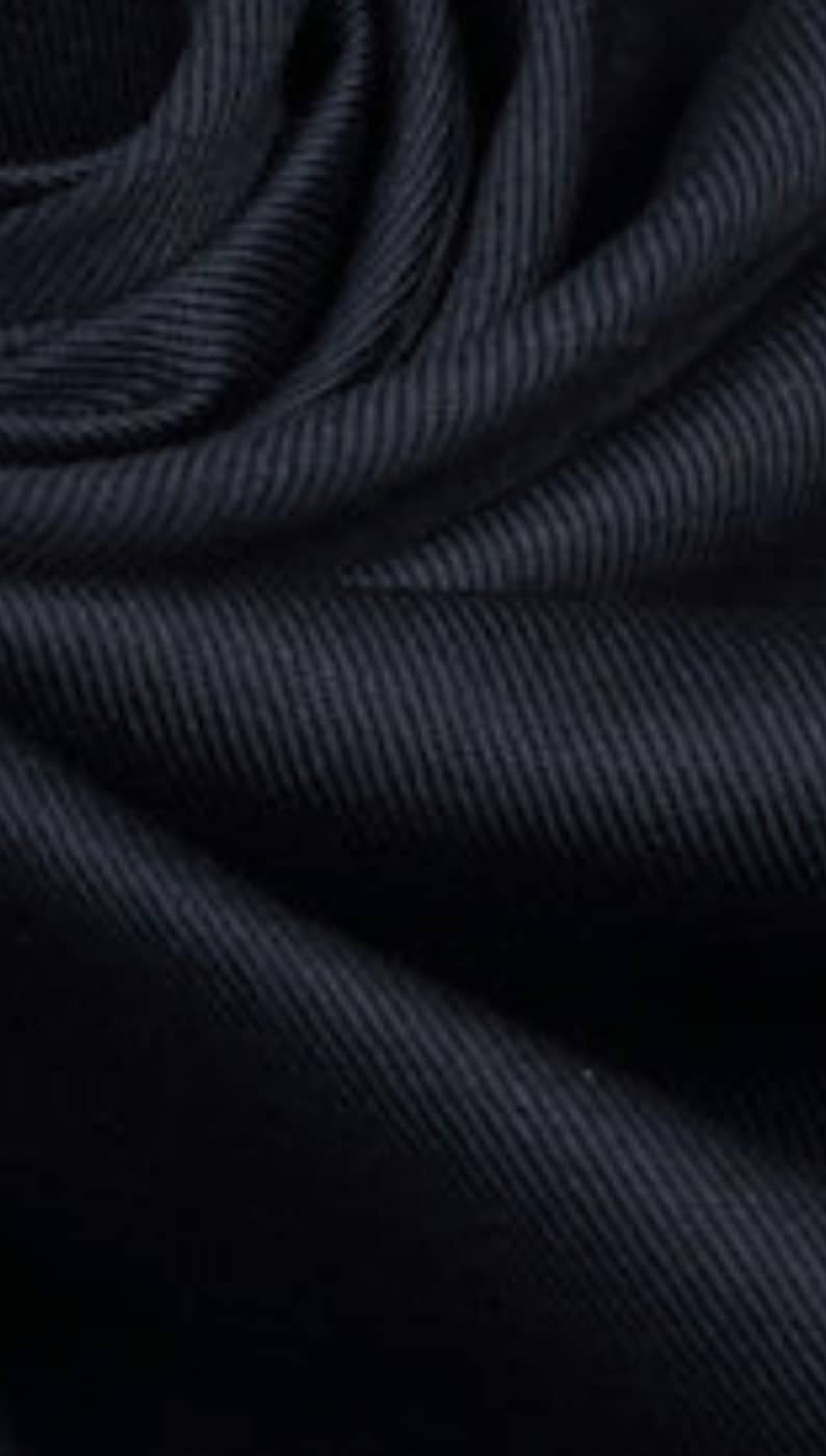 Real Wool (cavalry Twill) Suiting Fabric Navy Blue Color Wool Washable ...