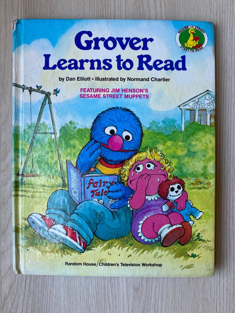 Vintage 1985 Sesame Street Book: Grover Learns to Read - Etsy