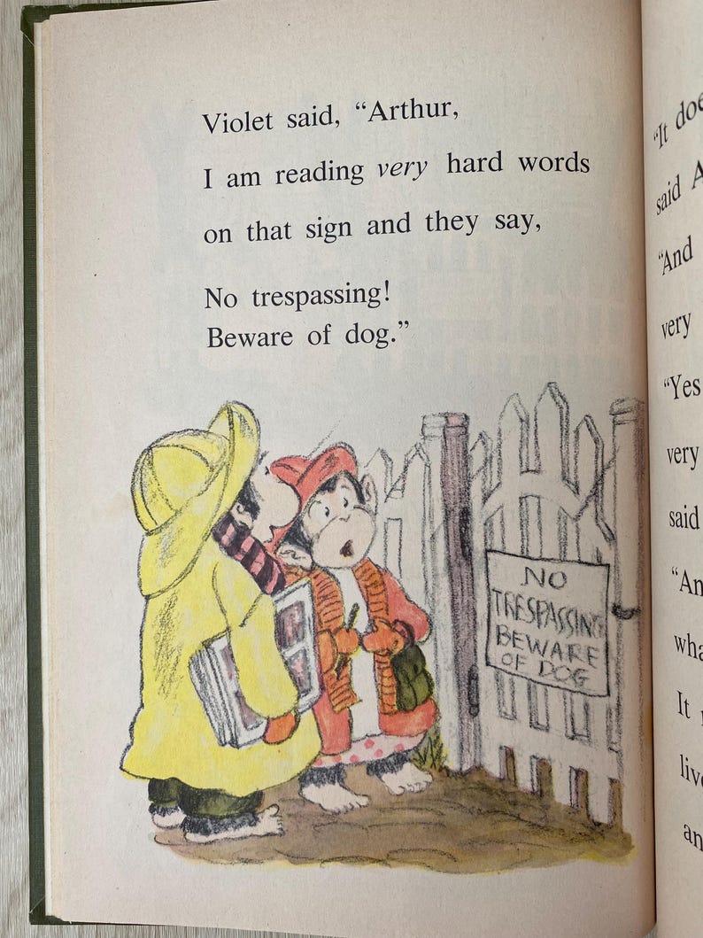 1978 First Edition Vintage Book Arthur’s Prize Reader by Lillian Hoban ...