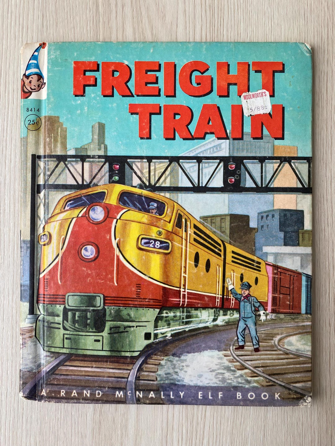 1956 Vintage Hardcover Freight Train Book: Rand Mcnally Elf Book - Etsy
