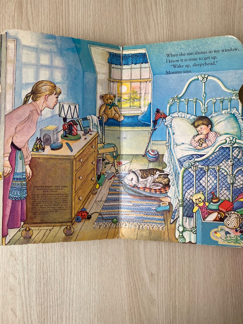 1983 Vintage Hardcover Board Book My Good Morning Book A Golden Sturdy ...