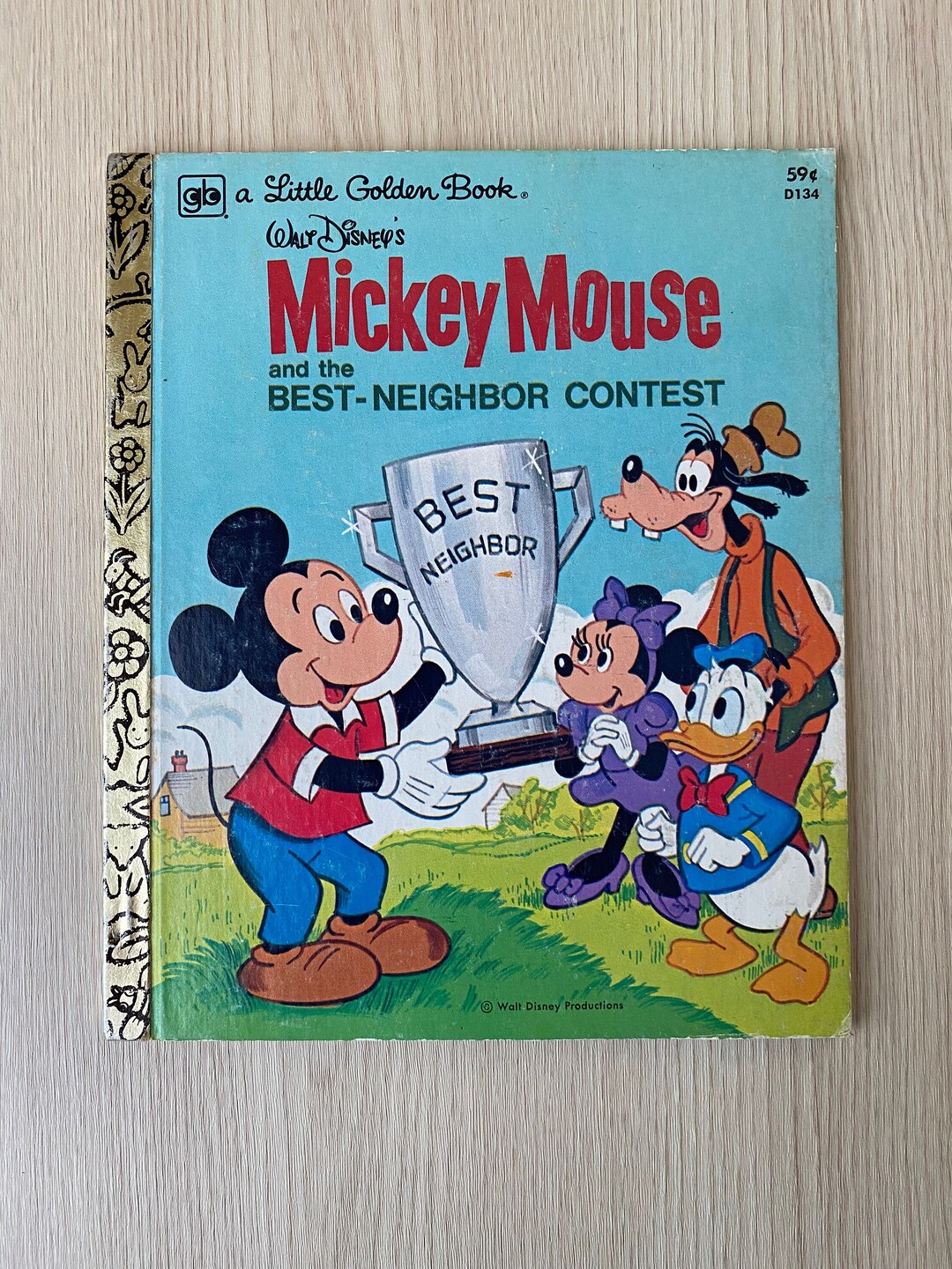 1978 Vintage Little Golden Book Mickey Mouse and the Best-neighbor ...