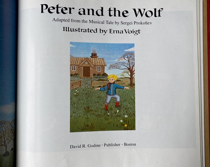 1980 Vintage First US Edition Book Peter and the Wolf by Sergei ...