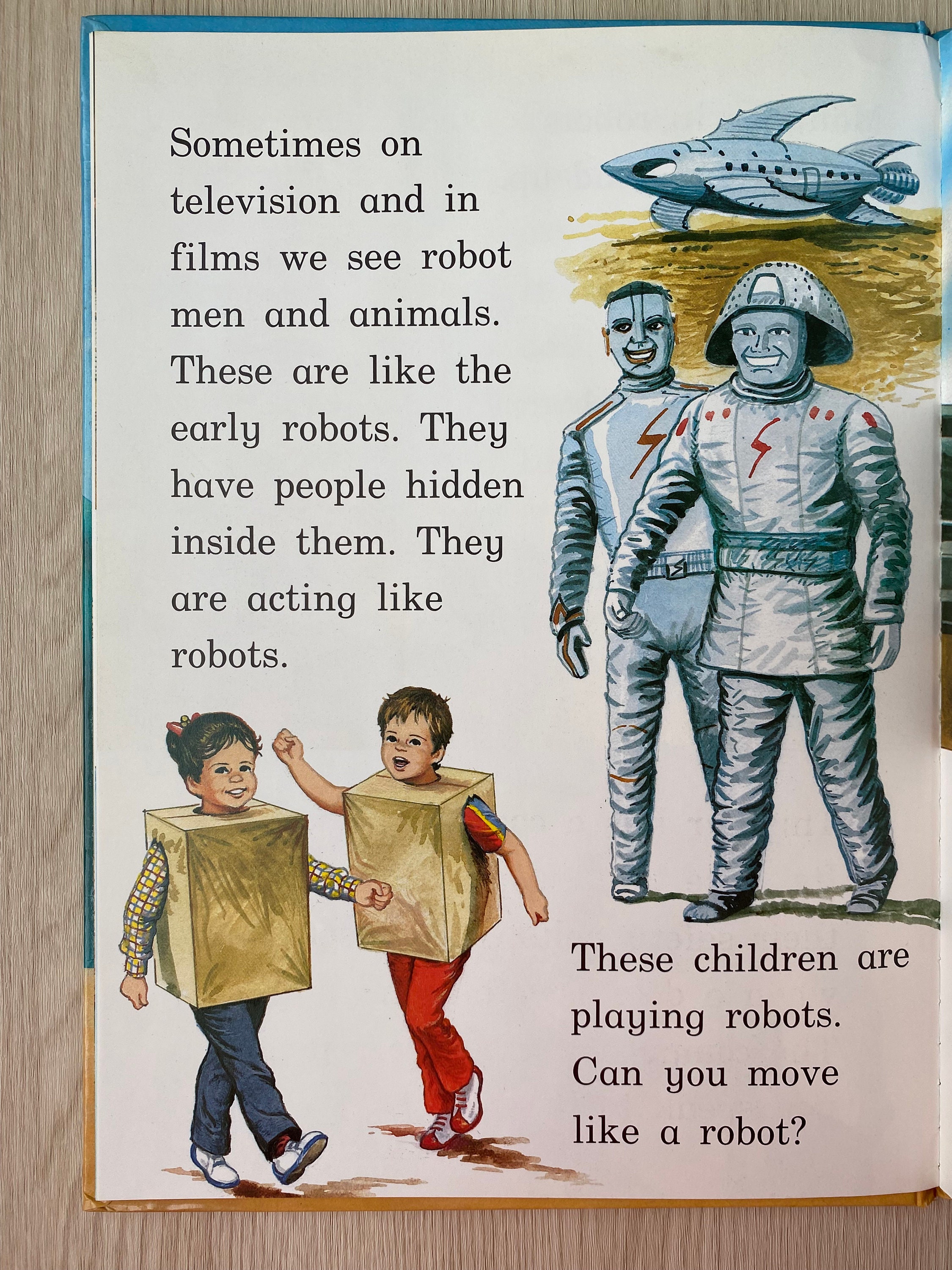 Vintage 1985 Robot Book: Colorful Illustrations by Tony Gibbons - Etsy