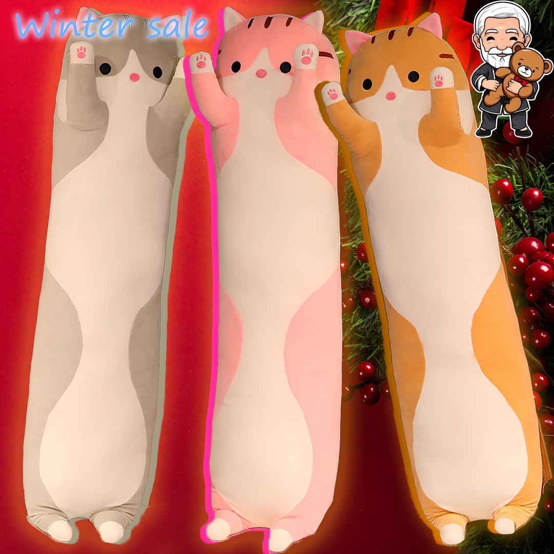 Long Cat Plush Cat Plush Cute Cat Plush Soft Home Decoration Children's ...