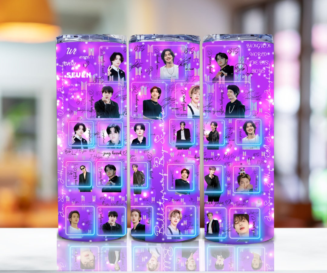 BTS Tumbler Wrap, Bts Png 20oz, KPOP Tumbler,bts Tumbler Wrap Png, Bts Sublimate Wrap Bundle ...