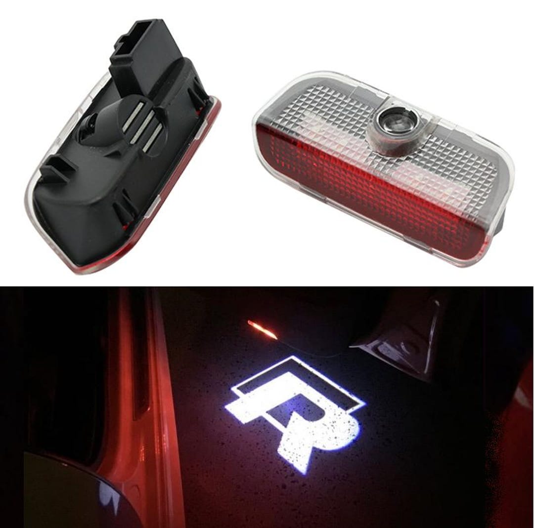 VW Door LED R Line Projector Courtesy Puddle Light Golf Polo Scirocco ...