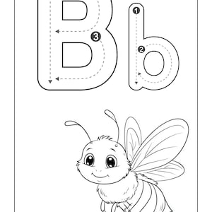 Animal ABC Coloring Pages: 26 Printable Pdfs, Preschool Learning (A4 ...