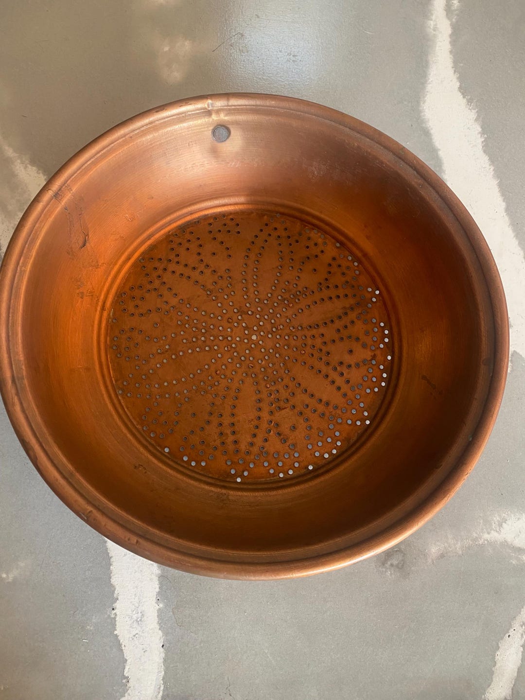 Antique Hepworth Copper Colander - Vintage French Kitchen Decor (1970s ...