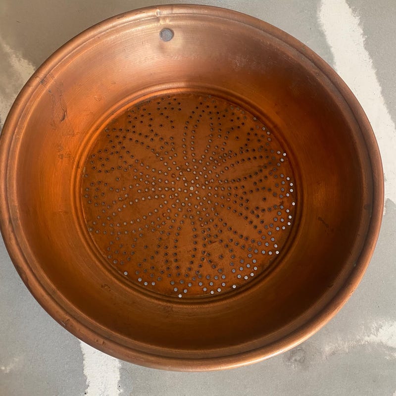 Copper Colander - Etsy