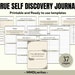 Self Discovery Journal, Reflection Journal, Self Improvement Worksheet ...